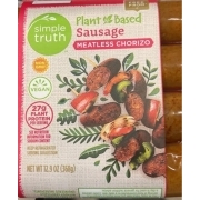 Simple Truth Meatless Chorizo, Plant Based Sausage: Calories, Nutrition ...