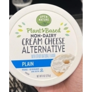 Open Nature Cream Cheese Alternative, Plain: Calories, Nutrition ...