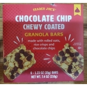 Trader Joe's Granola Bars, Chocolate Chip Chewy Coated: Calories, Nutrition Analysis & More ...