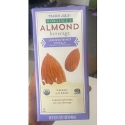 Trader Joe's Almond Beverage, Unsweetened Vanilla, Organic: Calories, Nutrition Analysis & More ...