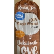 Great Value Bread, 100% Whole Wheat: Calories, Nutrition Analysis ...