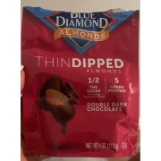 Blue Diamond Almonds, Thin Dipped, Double Dark Chocolate: Calories ...