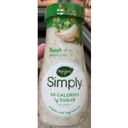 Marzetti Dressing & Dip, Simply, Ranch: Calories, Nutrition Analysis ...