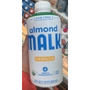Malk Almond Malk, Unsweetened Vanilla, Organic: Calories, Nutrition ...