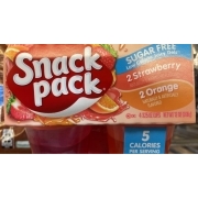 Snack Pack Gelatin, Sugar Free, Variety Pack: Calories, Nutrition ...