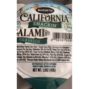 Busseto Salami Snack Cup, California Snackin': Calories, Nutrition ...