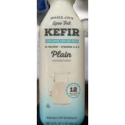 Trader Joe's Kefir, Cultured Low Fat Milk, Plain, Unsweetened: Calories, Nutrition Analysis ...