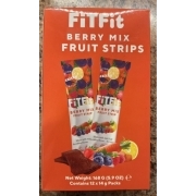 FitFit Fruit Strip, Berry Mix: Calories, Nutrition Analysis & More ...