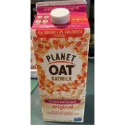 Planet Oat Oatmilk, Unsweetened, Original: Calories, Nutrition Analysis ...