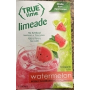 True Lime Drink Mix, Limeade, Watermelon: Calories, Nutrition Analysis ...