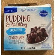 Kroger Pudding & Pie Filling, Instant, Chocolate: Calories, Nutrition ...