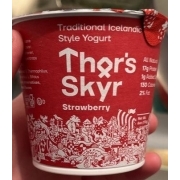 Thor's Skyr Skyr, Strawberry: Calories, Nutrition Analysis & More | Fooducate