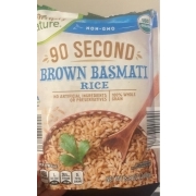 Simply Nature Rice, 90 Second, Brown Basmati: Calories, Nutrition ...