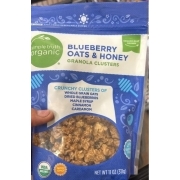 Simple Truth Organic Granola Clusters, Blueberry Oats & Honey: Calories ...