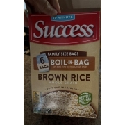Success Brown Rice, Whole Grain, Boil-in-bag, Pre Cooked: Calories ...