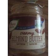 Simply Nature Almond Butter, Creamy: Calories, Nutrition Analysis ...
