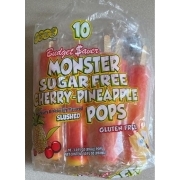 Budget Saver Pops, Monster, Sugar Free, Cherry-Pineapple: Calories ...
