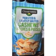 Clover Valley Cashews Halves & Pieces, Roasted & Lightly Salted ...