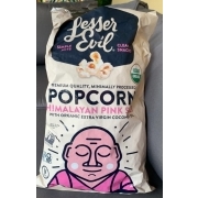 Lesser Evil Popcorn, Himalayan Pink Salt, Organic: Calories, Nutrition ...