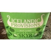 Icelandic Provisions Traditional Skyr, 1.5% Milkfat, Key Lime: Calories ...