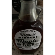 Trader Joe's Maple Syrup, Vermont, Grade A: Calories, Nutrition ...