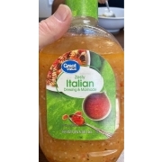 Great Value Dressing & Marinade, Zesty Italian: Calories, Nutrition ...