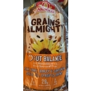 Grains Almighty Bread, Gut Balance, Thin-Sliced: Calories, Nutrition ...