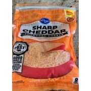 Kroger Cheese, Sharp Cheddar, Shredded: Calories, Nutrition Analysis ...