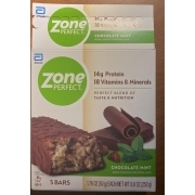 Zone Perfect Nutrition Bar, Chocolate Mint: Calories, Nutrition ...