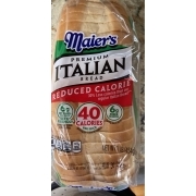 Maier's Bread, Italian: Calories, Nutrition Analysis & More | Fooducate