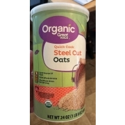 Great Value Oats, Steel Cut, Quick Cook, Organic: Calories, Nutrition ...