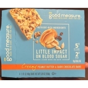 Good Measure Snack Bar, Creamy Peanut Butter & Dark Chocolate: Calories ...