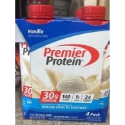 Premier Protein Protein Shake, Vanilla: Calories, Nutrition Analysis ...