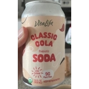 VitaLife Soda, Probiotic, Classic Cola: Calories, Nutrition Analysis ...