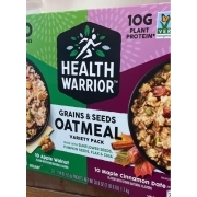 Health Warrior Oatmeal, Grains, Seeds: Calories, Nutrition Analysis ...