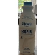 Lifeway Kefir Cultured Lowfat Milk, Plain, Unsweetened: Calories ...