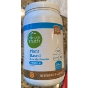 Simple Truth Protein Powder, Plant Based, Vanilla: Calories, Nutrition ...
