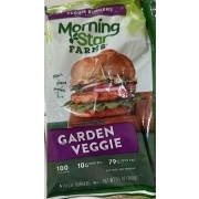 Morning Star Farms Veggie Burgers, Garden Veggies: Calories, Nutrition ...