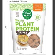 User added: plant basics, Plant basics- chunks: Calories, Nutrition ...