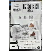 Genius Gourmet Protein Bar, Creamy Peanut Butter Chocolate, Chocolate ...