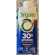 Orgain Protein Shake, Chocolate Fudge: Calories, Nutrition Analysis ...