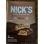 Nick's Protein Bar, Almond Choklad: Calories, Nutrition Analysis & More ...
