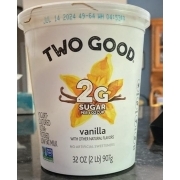 Two Good Greek Yogurt, Vanilla: Calories, Nutrition Analysis & More ...