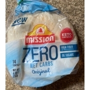 Mission Tortilla, Zero, Original: Calories, Nutrition Analysis & More ...