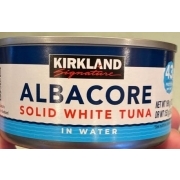 Kirkland Signature Albacore, Solid White Tuna In Water: Calories ...