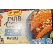 Old El Paso Taco Shells, Carb Advantage: Calories, Nutrition Analysis ...