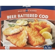 Trident Seafoods Cod, Beer Battered, Wild Alaskan: Calories, Nutrition ...