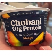 Chobani Yogurt, Zero Added Sugar, Mango: Calories, Nutrition Analysis ...
